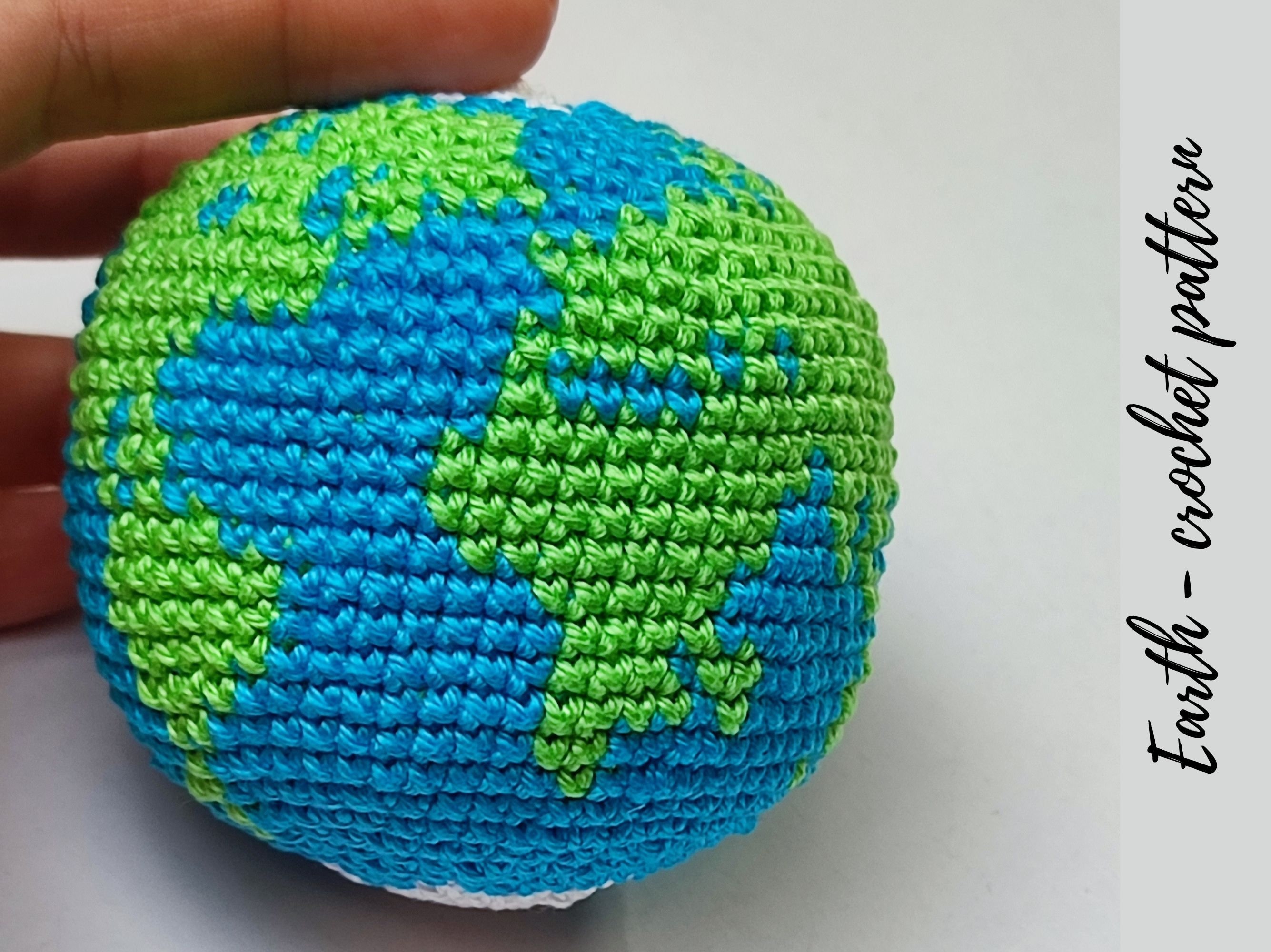 Earth Crochet Pattern: Amigurumi World Globe Instructions (PDF File) - Etsy