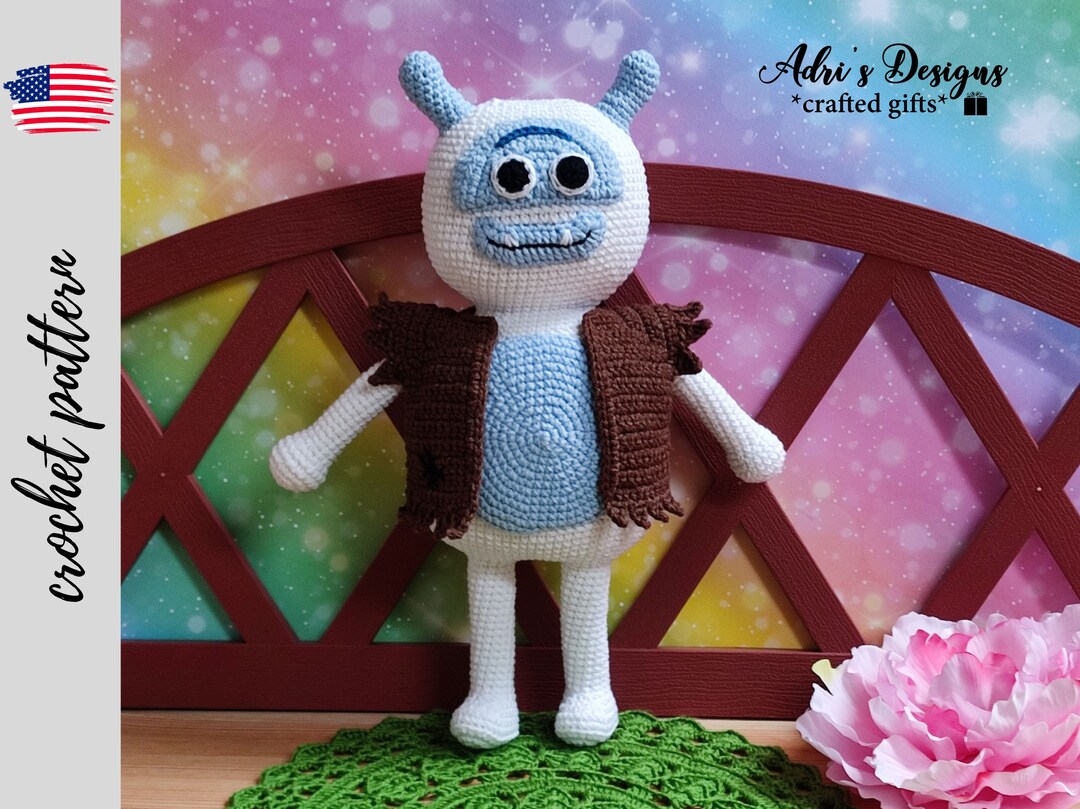 Yeti Crochet Pattern PDF File Amigurumi Pattern Super Simple - Etsy
