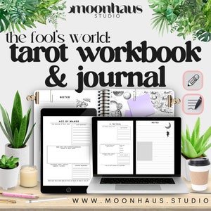 Tarot Journal Printable, Tarot Journal, Tarot Workbook, Tarot Journal ...