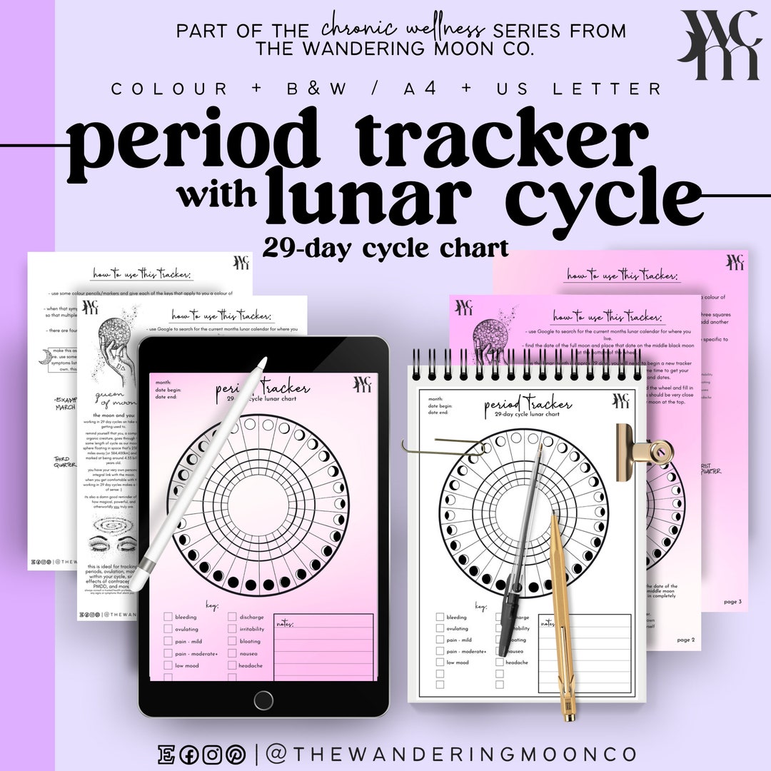 Period Tracker, Ovulation, PMS PMDD Tracker, Endo, Lunar Cycle Planner ...