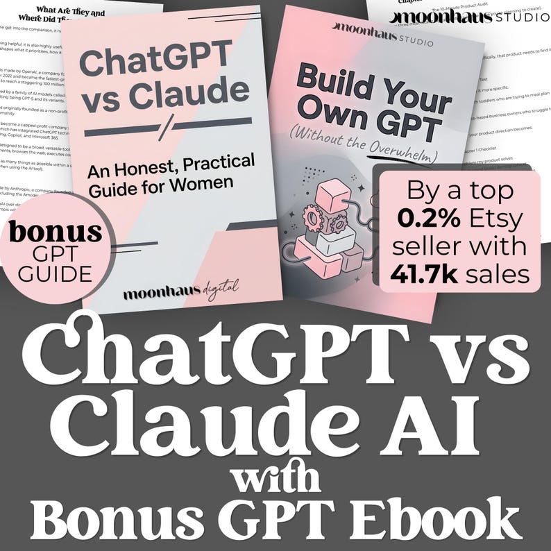Claude Vs Chatgpt Ebook | AI Guide for Beginners | Digital Product ...
