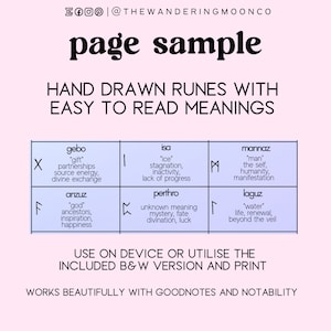 Rune Cheat Sheet Divination Runes Guide | Elder Futhark Reference Guide ...