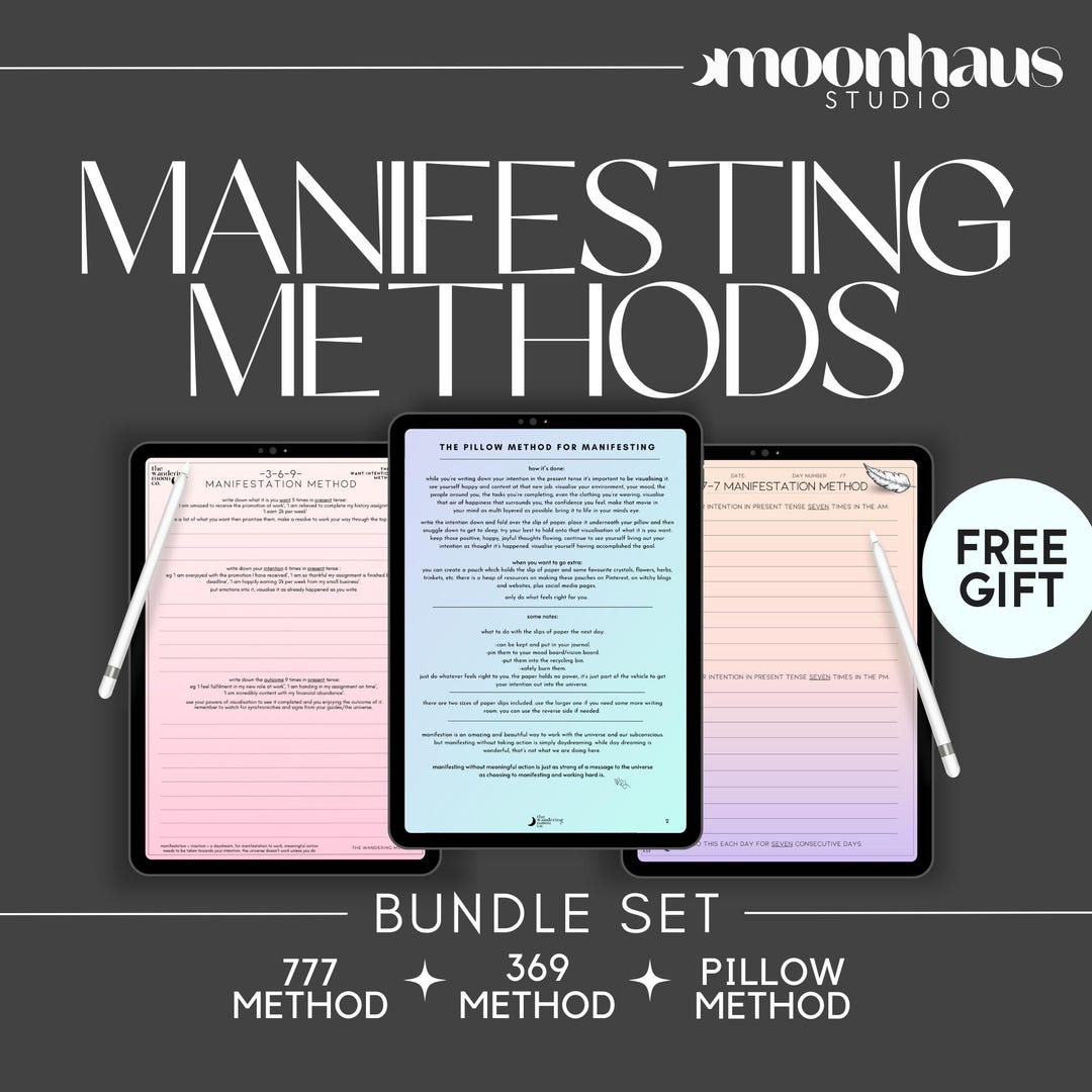 Manifesting Methods Set: 369, 777, Pillow Method || Manifestation ...
