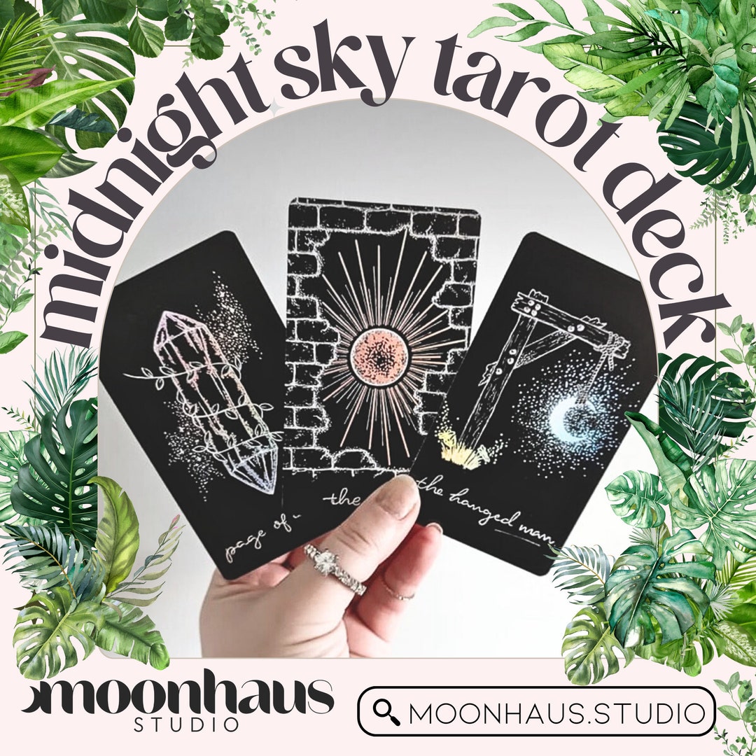 Indie Tarot Deck: Midnight Sky Unique, Cute, Moon Deck With Aesthetic ...