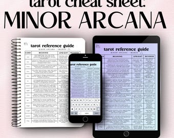 Tarot Cheat Sheet | 78 Tarot Cards Meanings | Rider Waite Tarot Deck ...