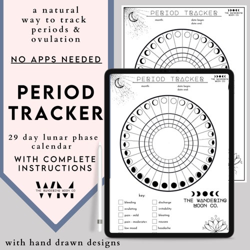 Period Tracker Printable Menstrual Cycle Planner Period - Etsy