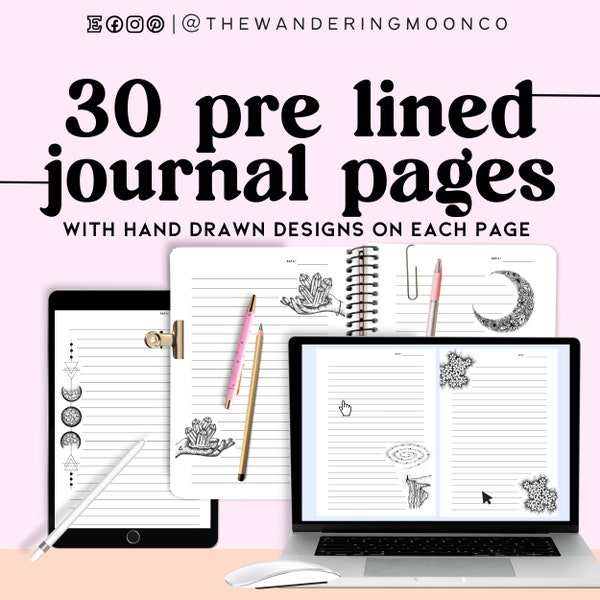 Printable Journal - Etsy