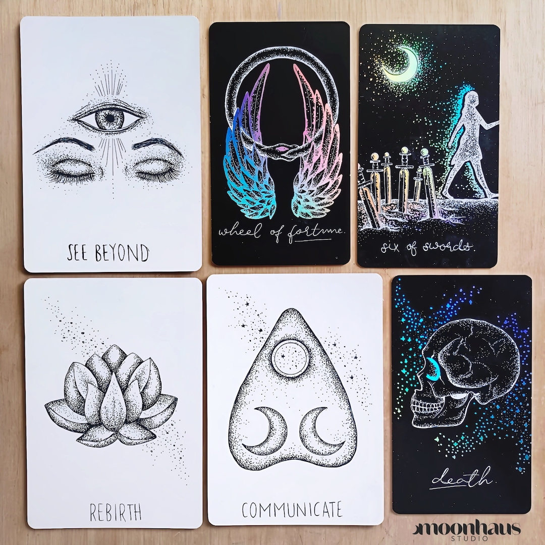 Handmade Tarot and Oracle Deck Bundle: Indie Divination Cards With ...