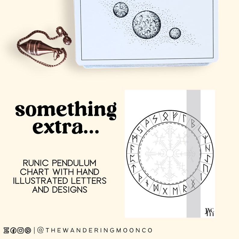 Elder Futhark Runes Cheat Sheet: Divination Guide + Pendulum Board ...