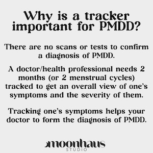 PMDD Symptom Tracker: Digital & Printable || Women’s Health, Mental ...