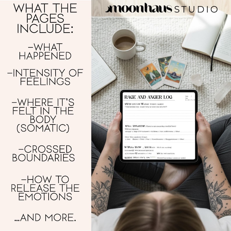Printable Anger & Rage Venting Journal Pages, Emotional Regulation PDF ...