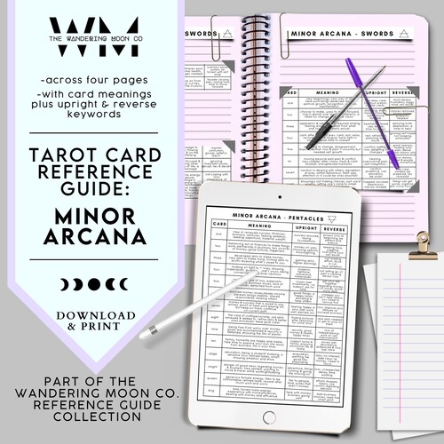 MAJOR ARCANA TAROT Cheat Sheet and Minor Arcana Tarot Cheat - Etsy ...