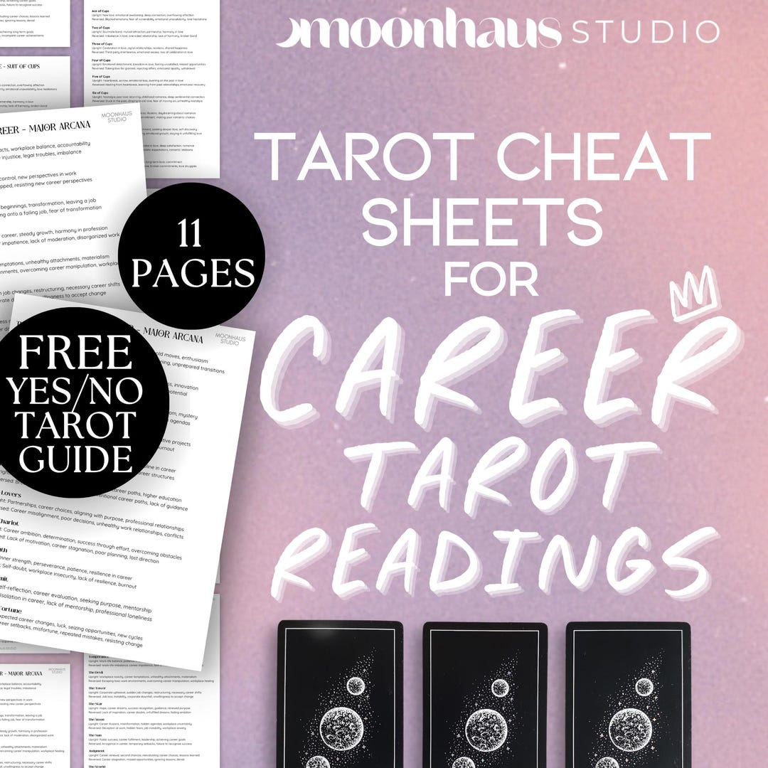 Tarot Cheat Sheet: Career Card Meanings and Interpretations for ...