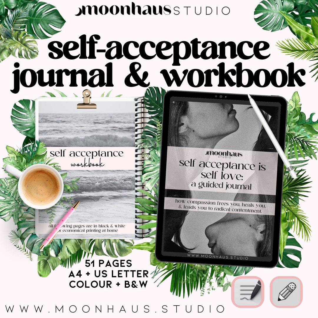 Digital Printable Journal: Self-acceptance Self Love, Self Care ...