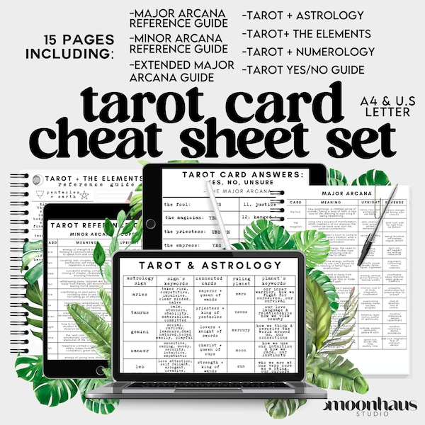 Tarot Cheat Sheet Digital Download - Etsy Tarot Cheat Sheet Digital Download - Etsy