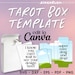 Tarot Card & Box Template, DIY Deck Design (digital Download) - Etsy