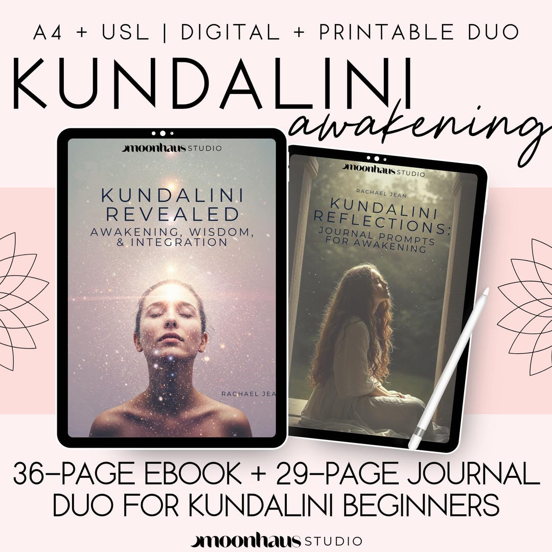 Kundalini Workbook & Journal Duo: Printable Beginners Guide With ...