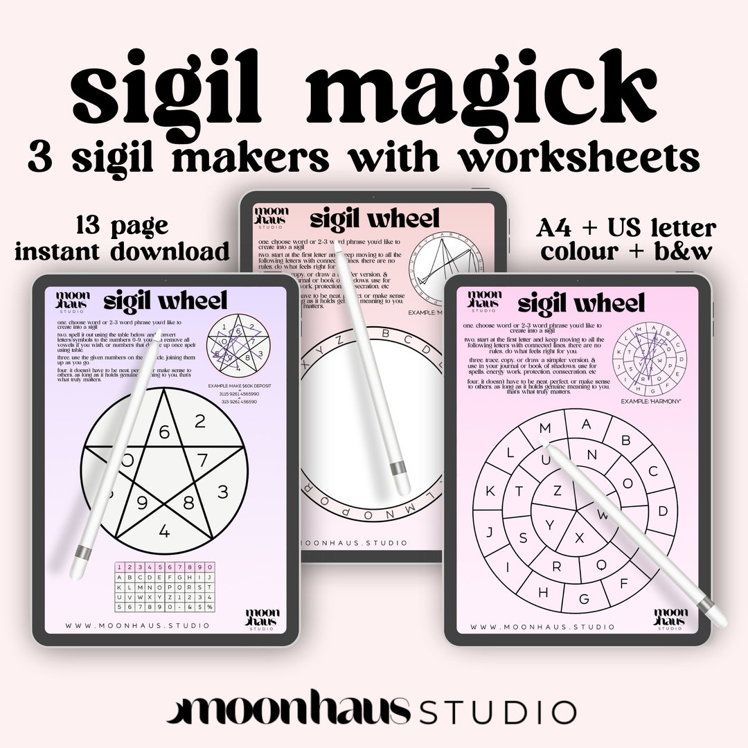 Sigil Magick: Sigil Alchemy for Sigil Creation PDF, Book of Shadows ...