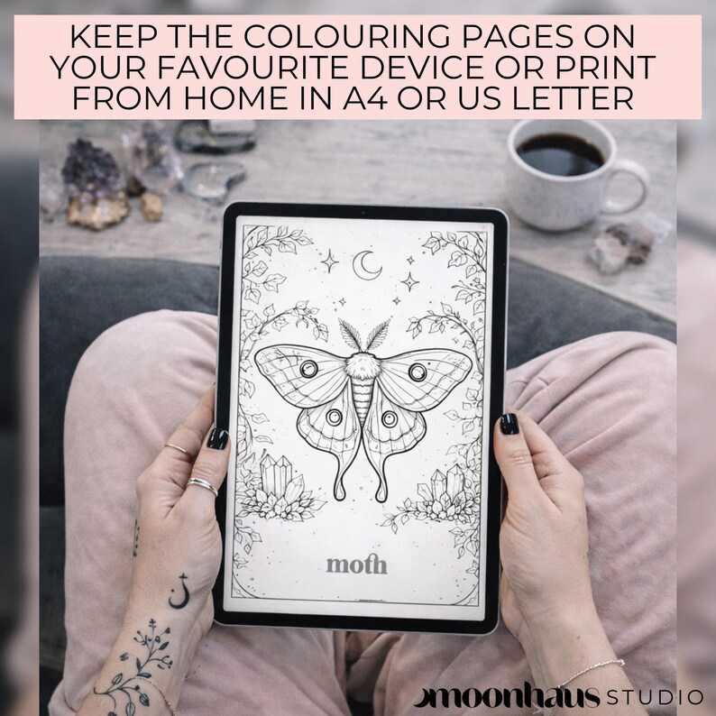 Printable Oracle Cards Coloring Deck With Guidebook (digital Download ...