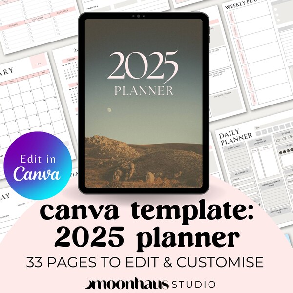 Planner Canva Template - Etsy