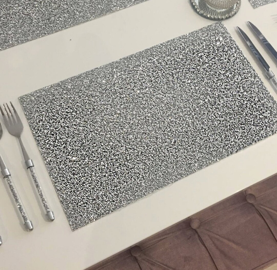 Table Mats, TABLE PLACE MATS, Table Mats Sets 6, Ab Stone Diamante ...