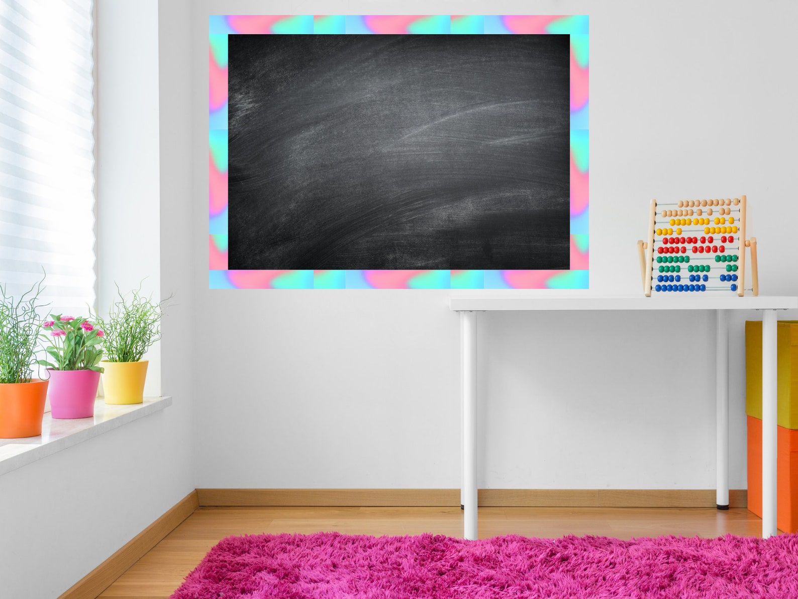 Classroom Bulletin Board Border Iridescent Metallic Unicorn Pattern ...