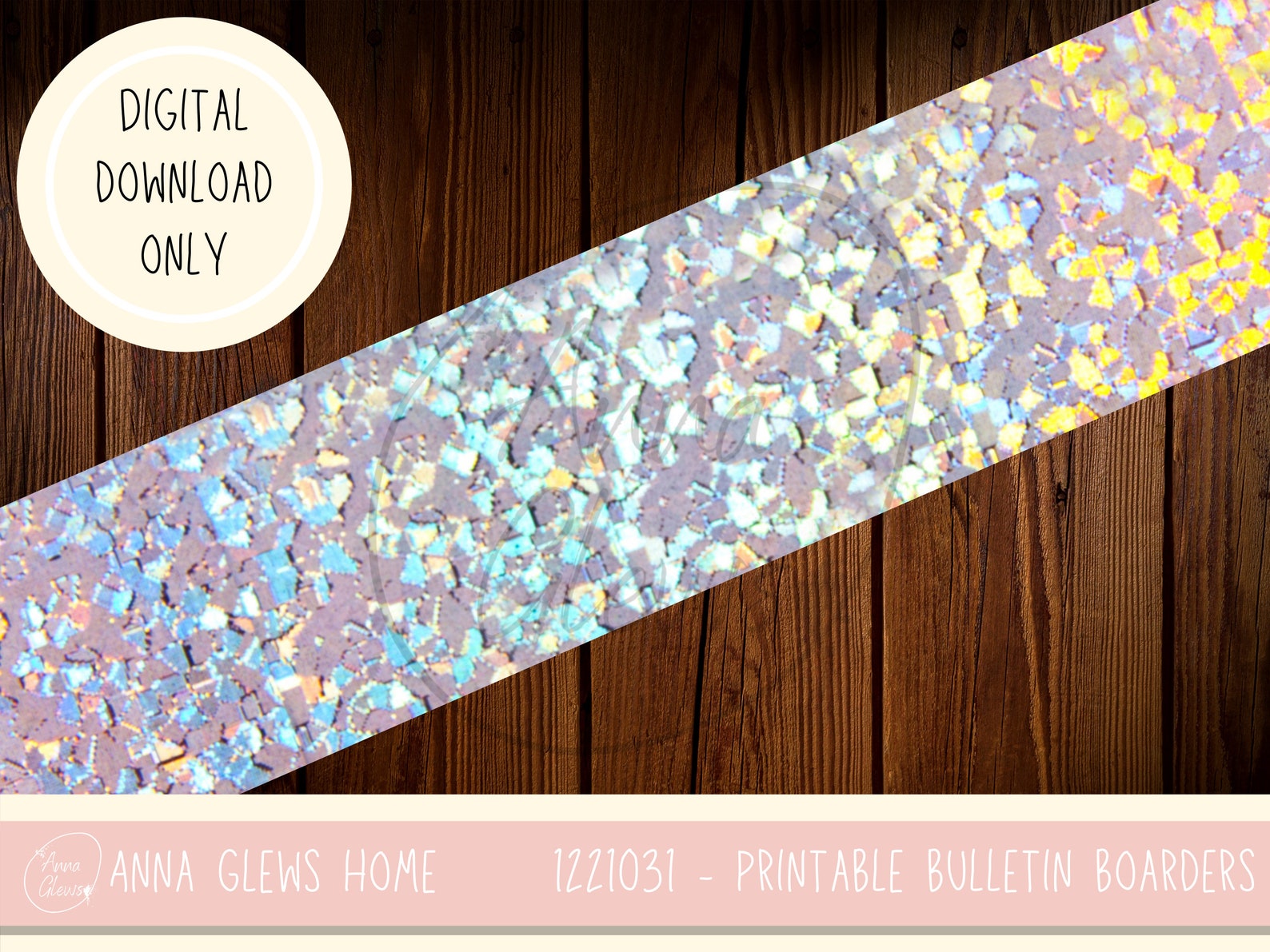 Classroom Bulletin Board Border Glitter Pattern, Classroom Decor ...