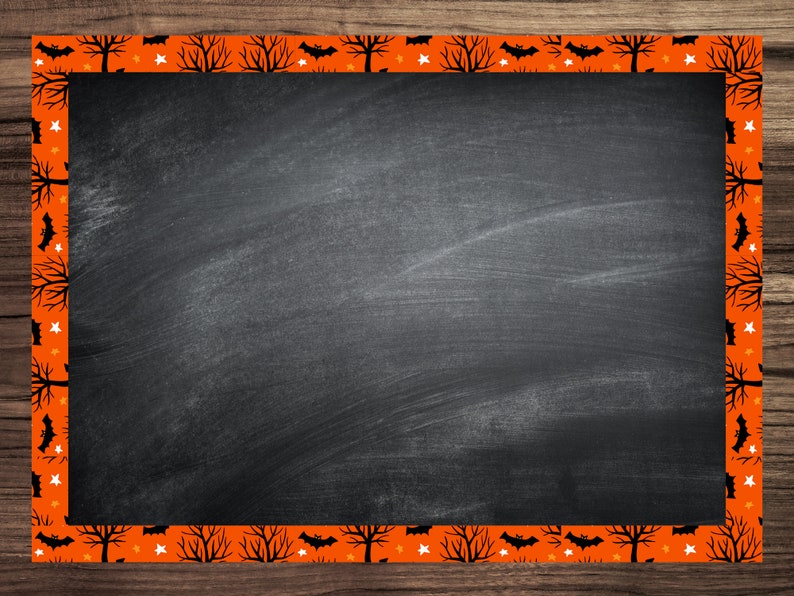 Classroom Bulletin Board Border Bundle Halloween Pattern Classroom ...
