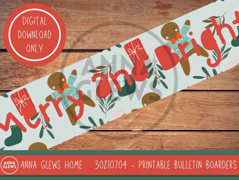 Classroom Bulletin Board Border Bundle Christmas Pattern Classroom ...