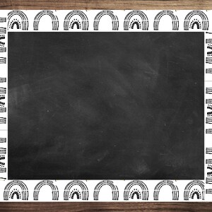 Classroom Bulletin Board Border Pastel Boho Rainbow Pattern Decor Low ...