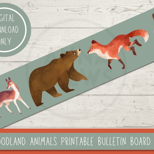 Woodland Classroom Decor editable - Etsy