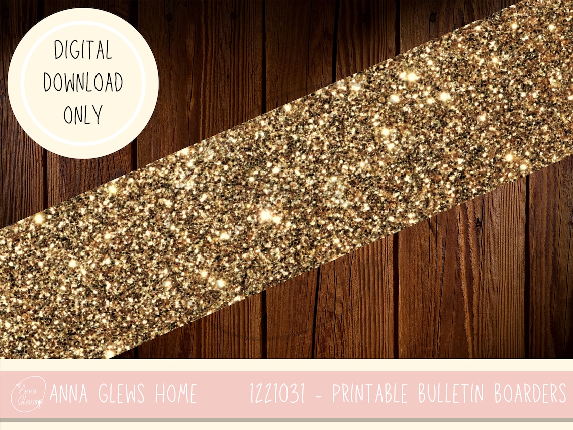Classroom Bulletin Board Border Glitter Pattern, Classroom Decor ...