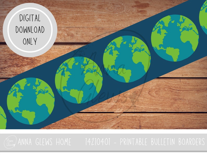 Classroom Bulletin Board Border Planet Pattern, Classroom Decor ...