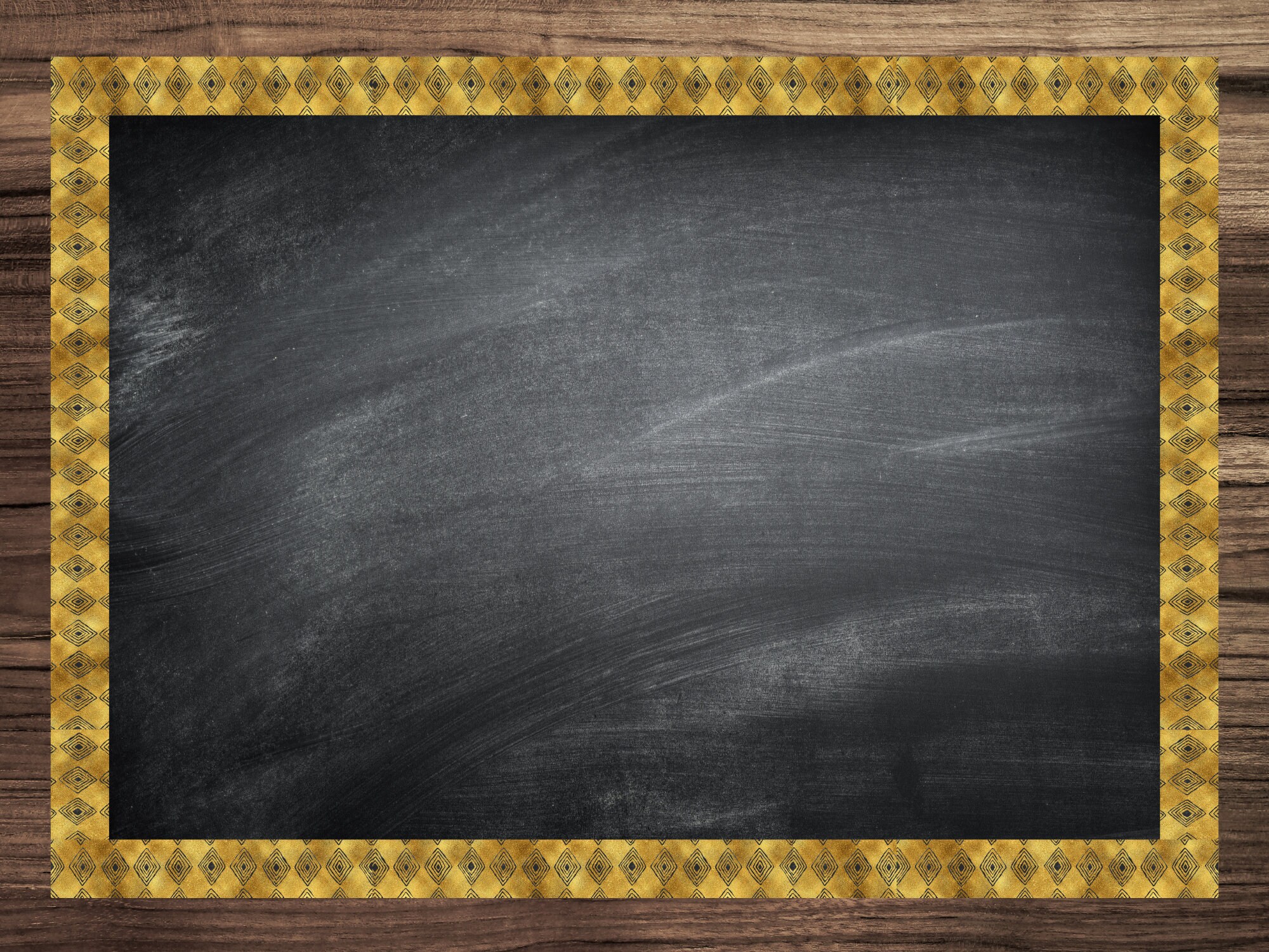 Classroom Bulletin Board Border Nature Gold Boho Pattern - Etsy