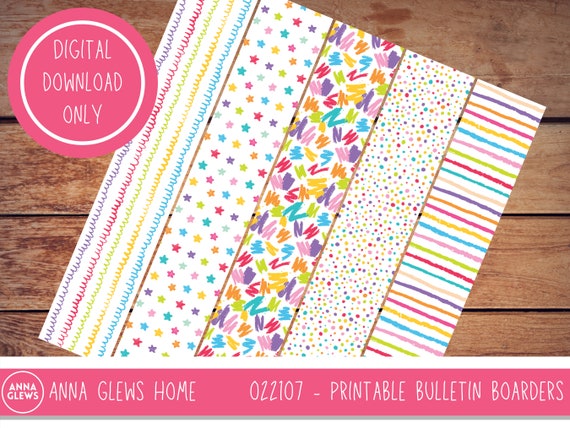 Classroom Bulletin Board Border Minimalist Kindergarten | Etsy