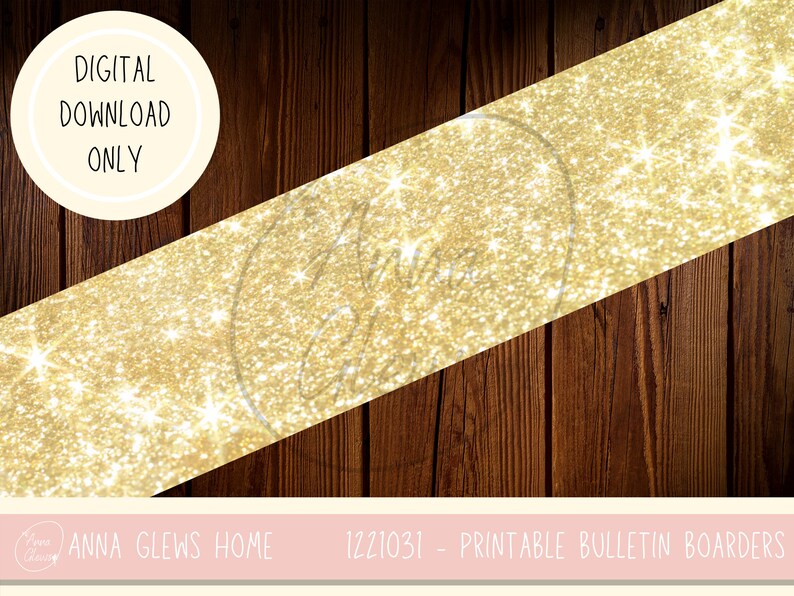 Classroom Bulletin Board Border Glitter Pattern, Classroom Decor ...