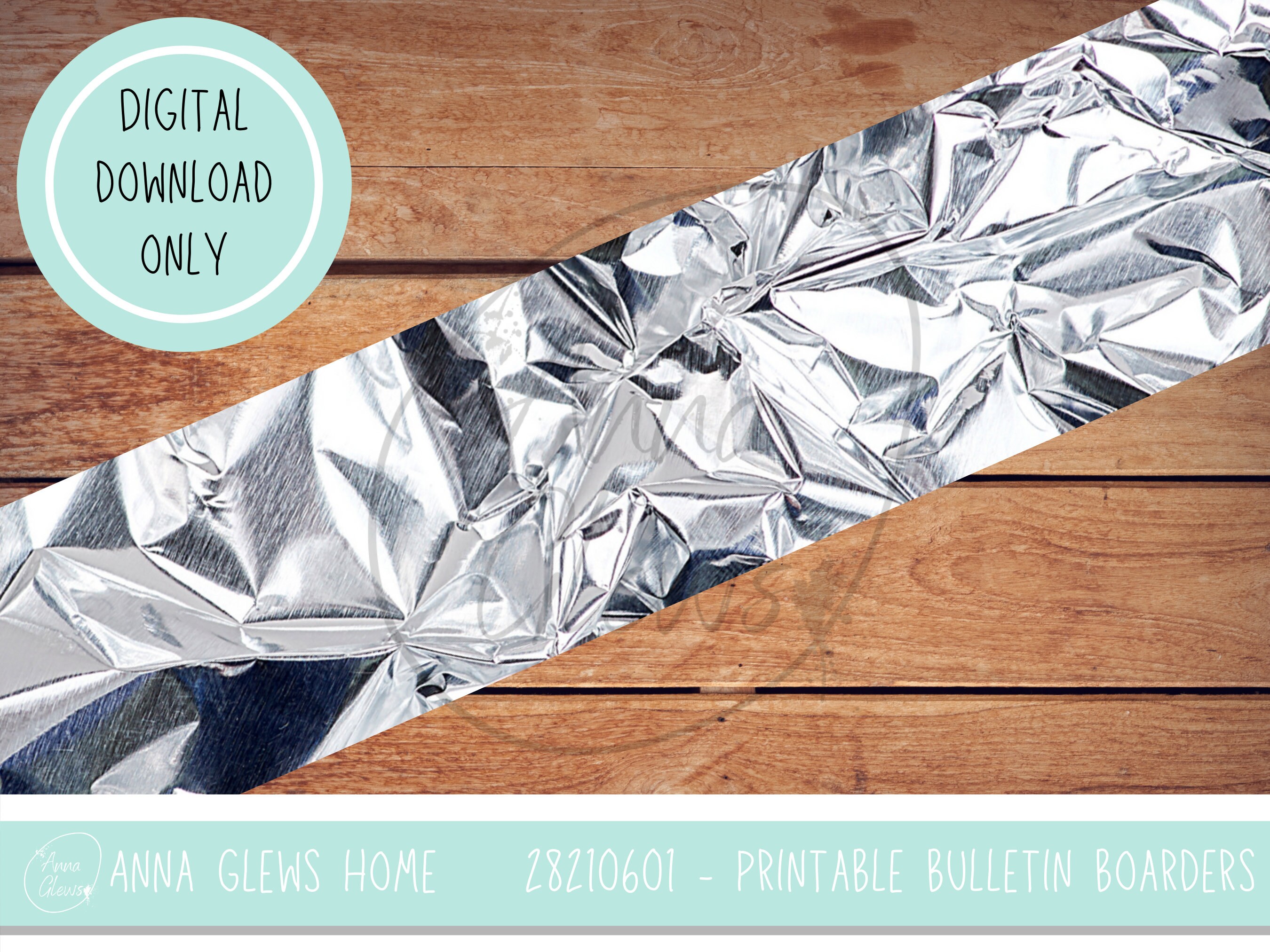 Classroom Bulletin Board Border Shimmer Foil Pattern Classroom Decor ...