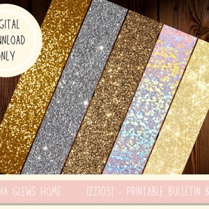 Classroom Bulletin Board Border Glitter Pattern, Classroom Decor ...
