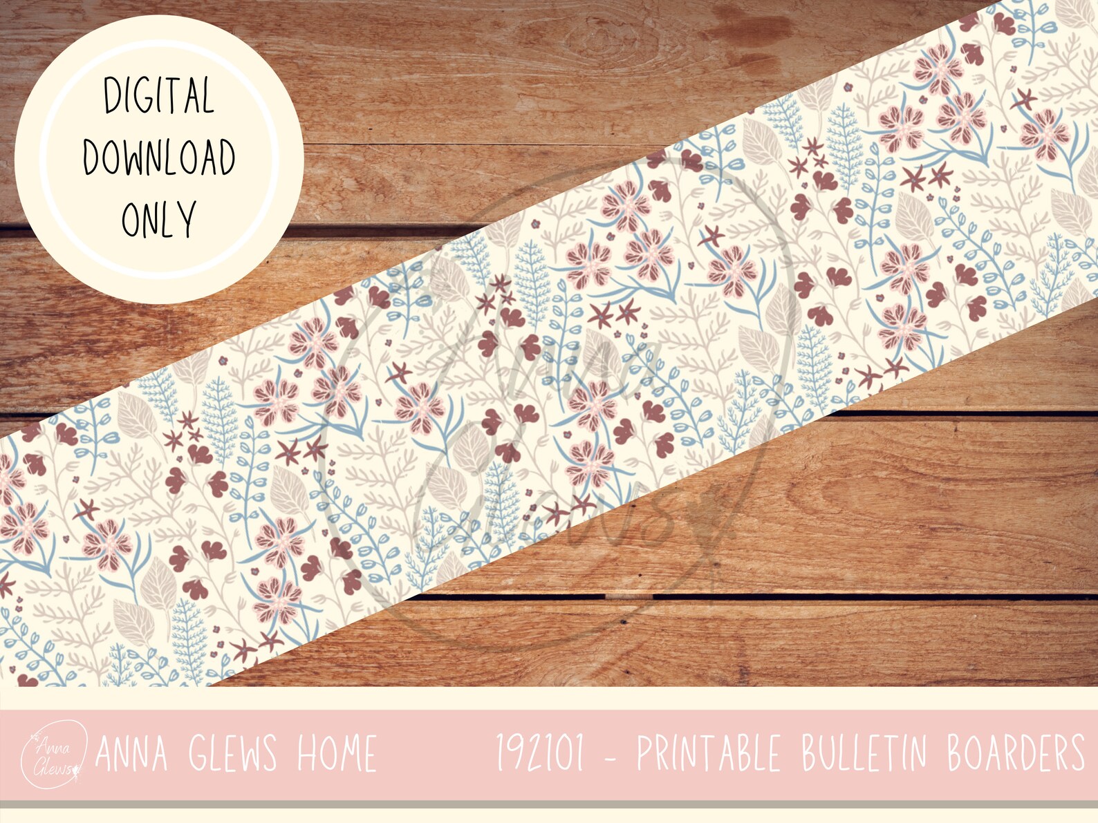 Classroom Bulletin Board Border Boho Neutral Pattern, Classroom Decor ...