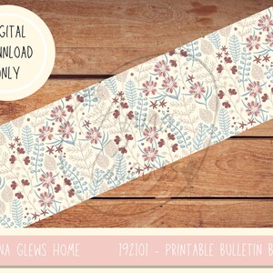 Classroom Bulletin Board Border Boho Neutral Pattern, Classroom Decor ...