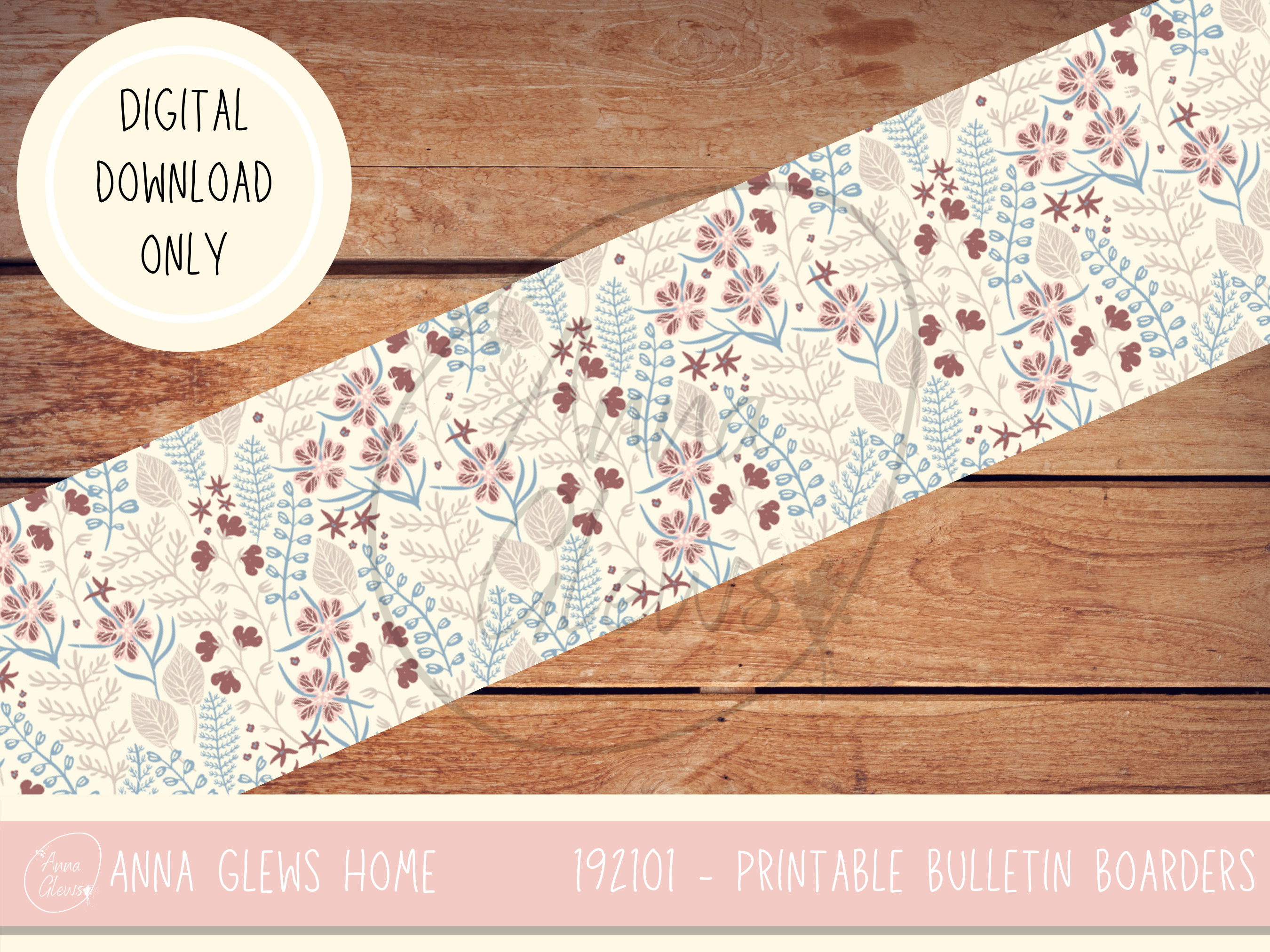 Classroom Bulletin Board Border Boho Neutral Pattern, Classroom Decor ...