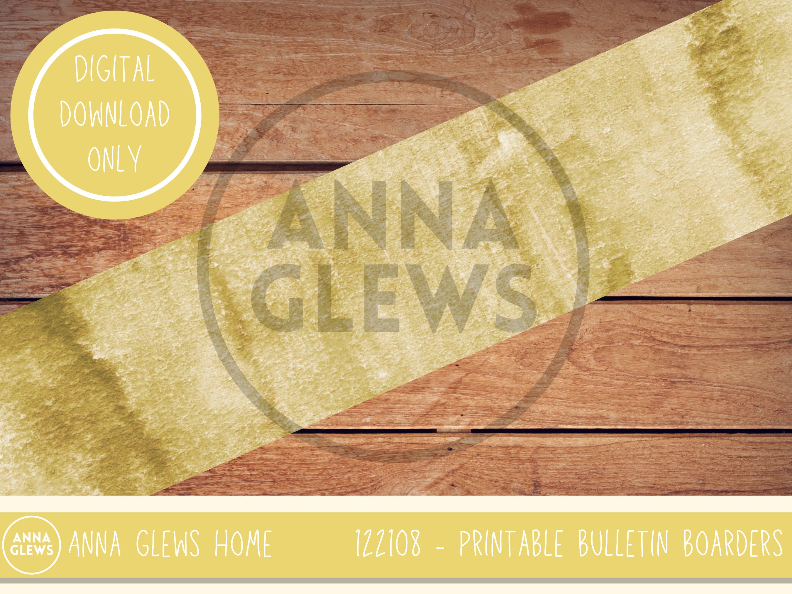 Classroom Bulletin Board Border Nature Gold Eclectic Pattern, Classroom ...