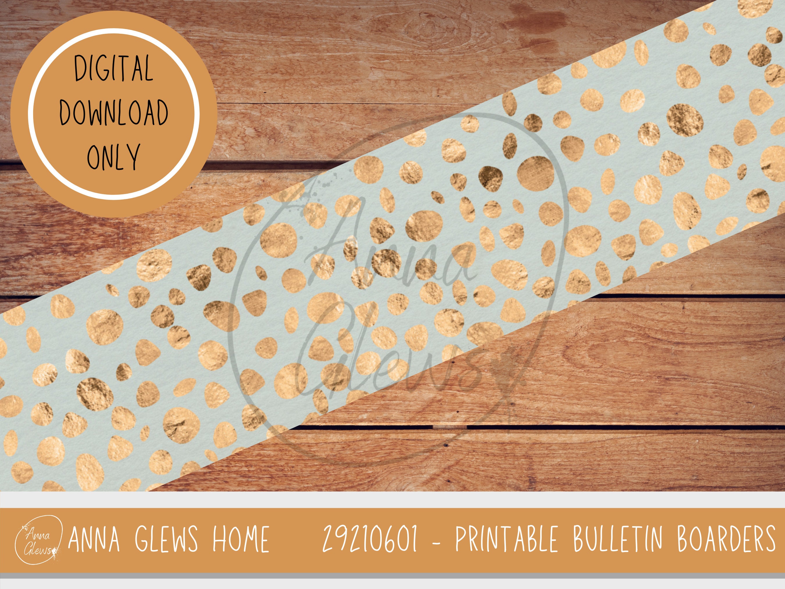 Classroom Bulletin Board Border Boho Nature Bronze Pattern, Classroom ...