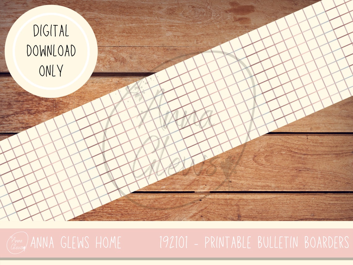 Classroom Bulletin Board Border Boho Neutral Pattern, Classroom Decor ...