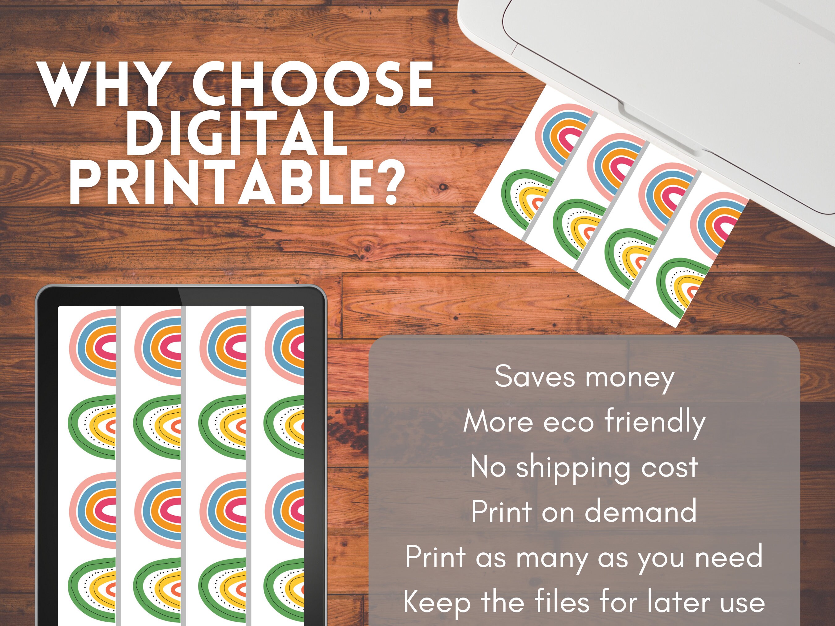 Classroom Bulletin Board Border Bright Rainbow Pattern - Etsy