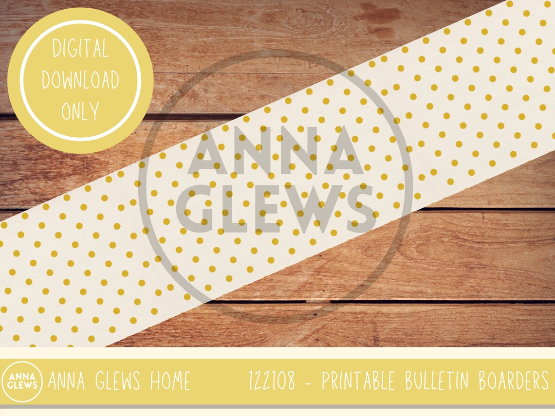 Classroom Bulletin Board Border Nature Gold Eclectic Pattern, Classroom ...