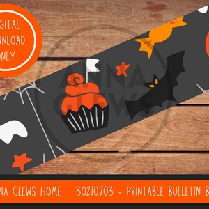 Classroom Bulletin Board Border Bundle Halloween Pattern Classroom ...