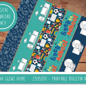 Classroom Bulletin Board Border Back to School Pattern, Classroom Decor ...