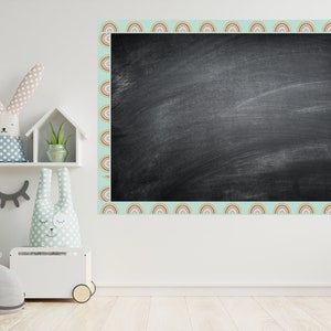 Classroom Bulletin Board Border Modern Boho Rainbow Pattern, Classroom ...