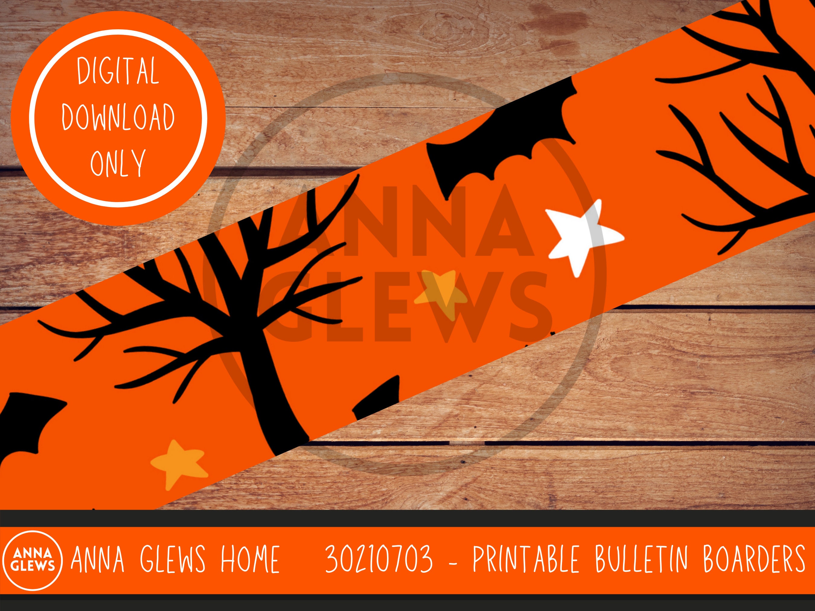 Classroom Bulletin Board Border Bundle Halloween Pattern Classroom ...